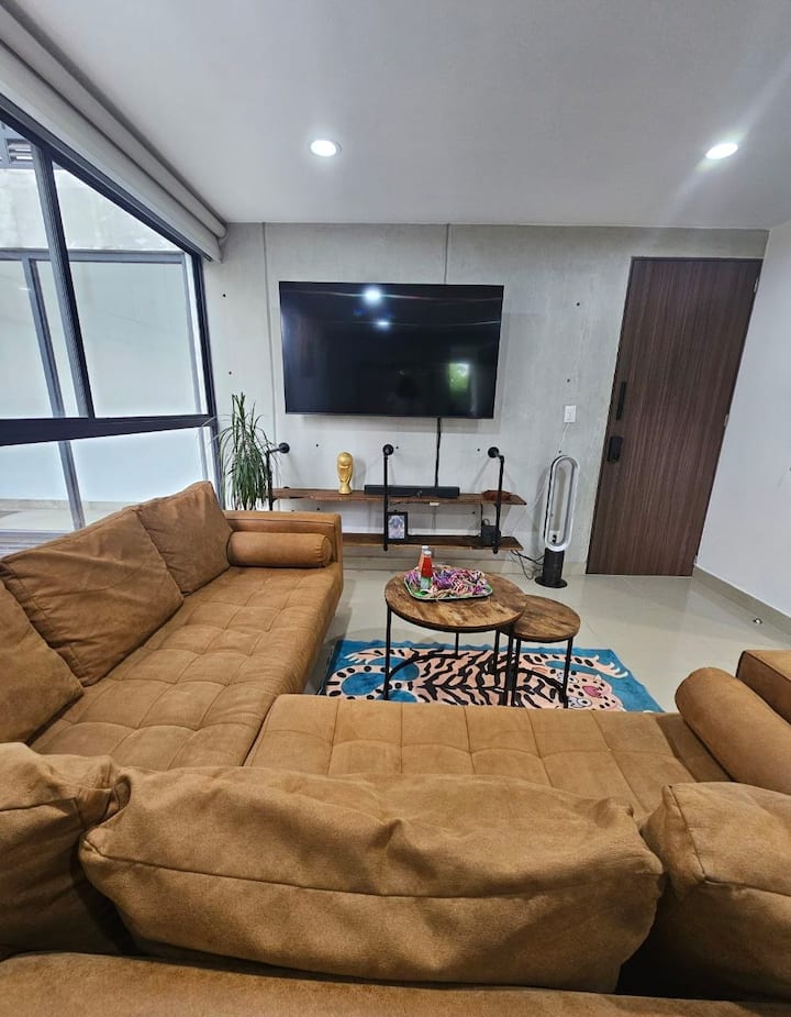 Moderno Departamento En Coyoacán, 7 Min Del Azteca - Mexico City