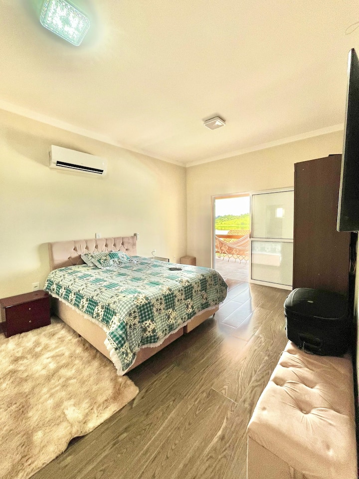 Suíte Master Na Mansão C/ Hidro E Piscina Aquecida - Alfenas