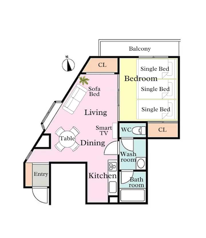 【Monthly】ikebukuro14min｜direct Shibuya｜42㎡1ldk5pax - Tokyo