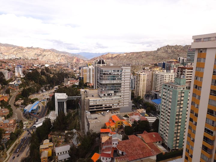 Piso 20·4 Dorm ·Lujo Y Confort·mall Y Supermercado - La Paz, Bolivie