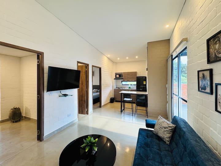 Cómodo Apto | Limonar | Diseño Cálido Moderno 404 - Cali