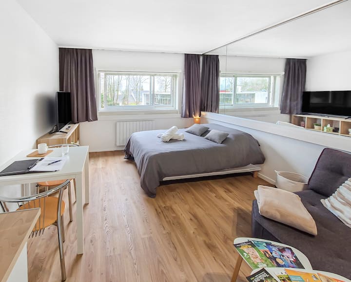 Studio Rénové Proche Nantes – Idéal Séjour Pro - Carquefou