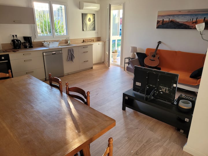 Appart Dans Villa Solaire Jardin à 10mn De La Mer - Montpellier