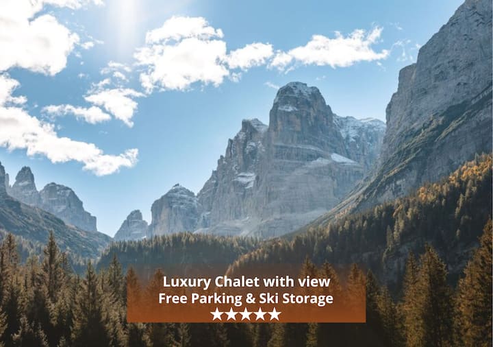 Luxury Wood Chalet | Vista Dolomiti | 2min Piste - Madonna di Campiglio