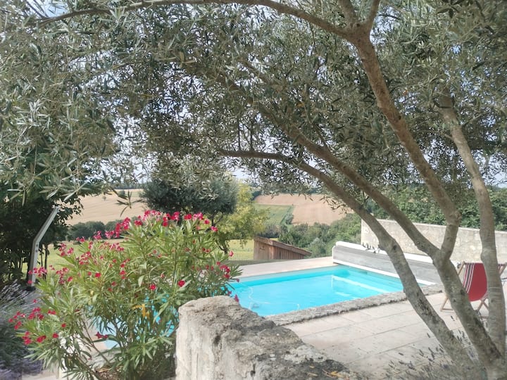 Maison Avec Piscine Dans Le Gers - 10 Couchages - Les Jardins de Coursiana