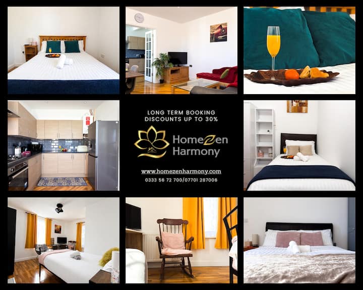 Harbour House 4br |Ensuite |Wifi |Sleeps7 |Parking - Wellingborough