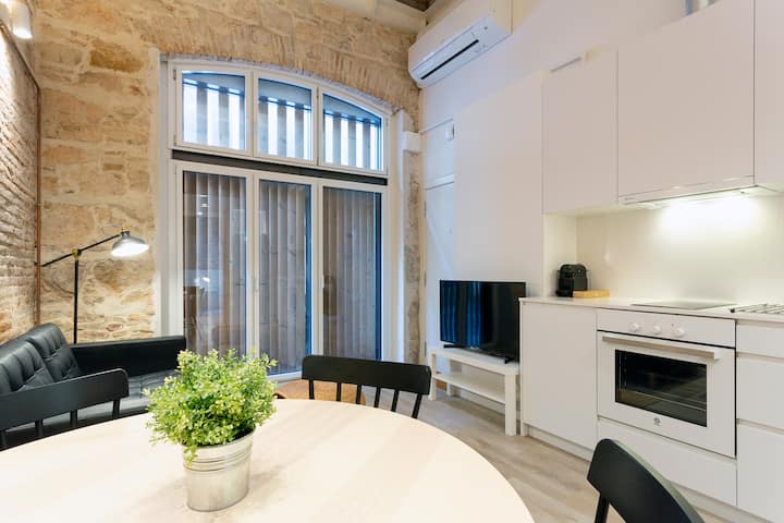 Central Gracia Stylish Brick Apartment - Barcelone