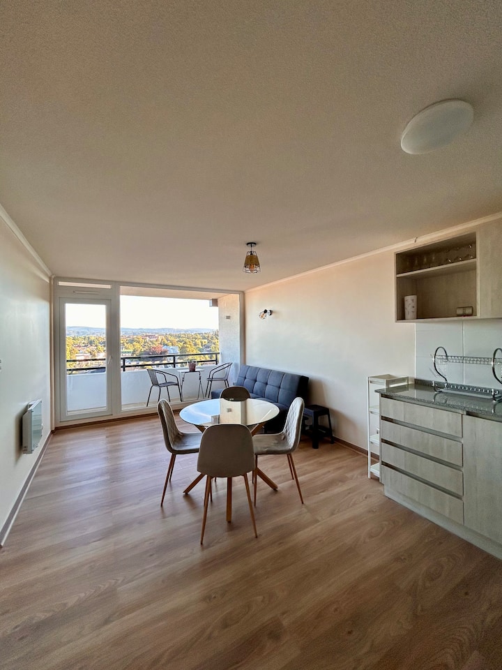 Moderno Depto. Con Balcón Y Estacionamiento - Valdivia