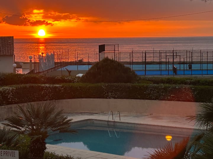 Appartement Piscine Vue Mer Accès Plage à Pieds - Calcatoggio