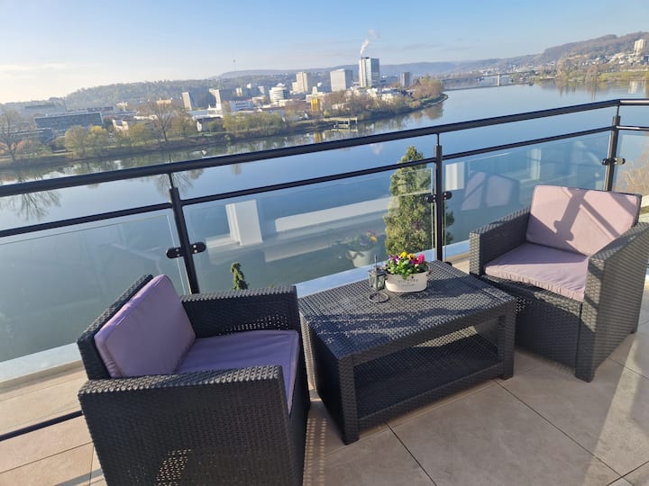 Moselapartment Leni Mit Traumhaftem Blick - 科布倫次