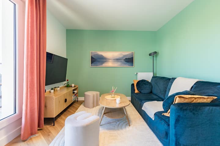 ¤ Japandi ¤ T2 Moderne Avec Grande Terrasse - Balma