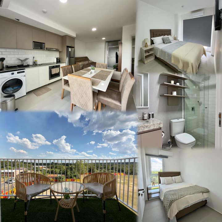 Depto. A 5 Min Del Aeropuerto Piscina + Terraza - パラグアイ