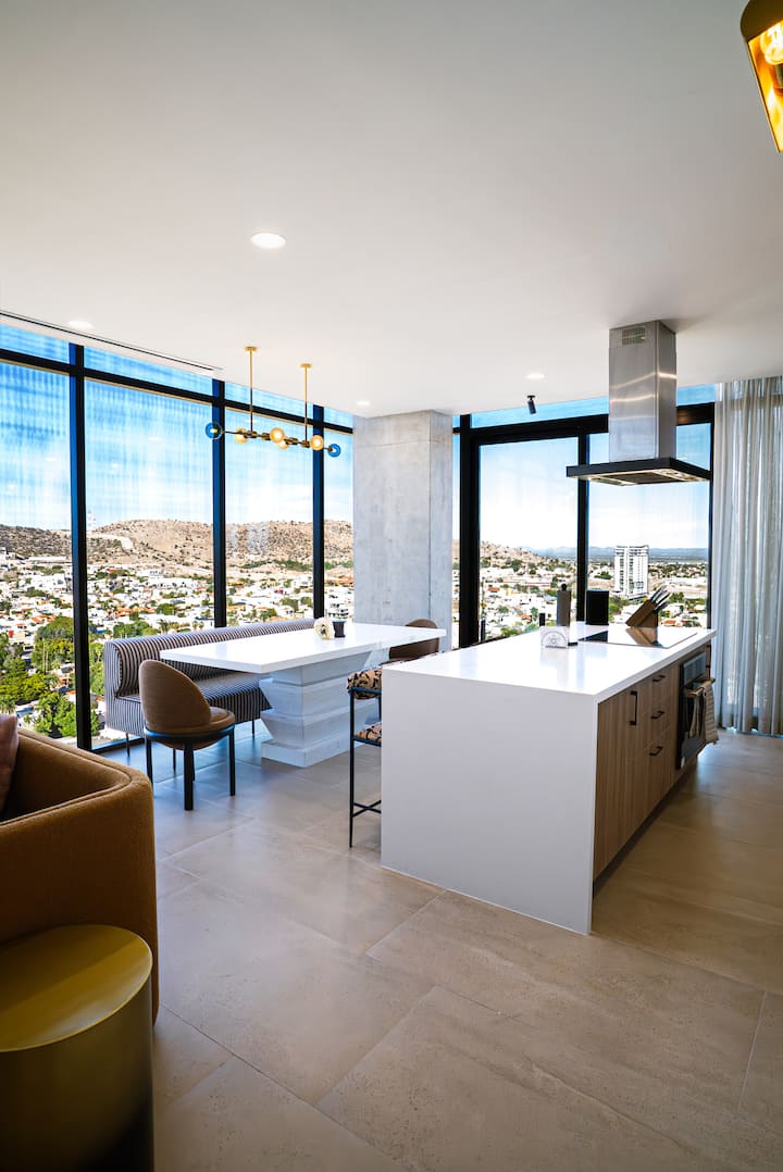 Torre ÁMbar Piso 19 | 2br | Alberca & Gym - Mexico