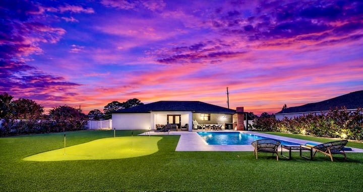 Maison Unique Avec Piscine, Mini-putt, Four à Bois - Bahamas