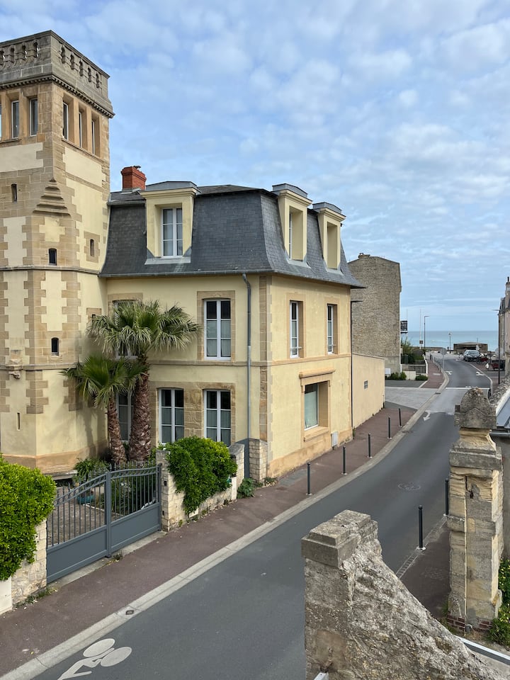 Maison - Vue Mer, 80m Plage, 4 Pers - Wifi & Tv - Saint-Aubin-sur-Mer