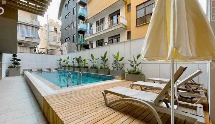 Семейный дом, вид на горы, Клеопатра 5 минут - Alanya