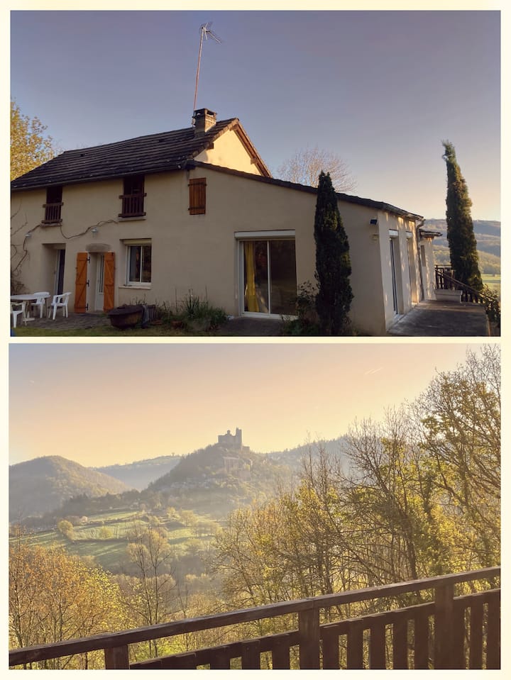 Vue Château Najac•maison 2–7 Pers, Terrasse&jardin - Najac
