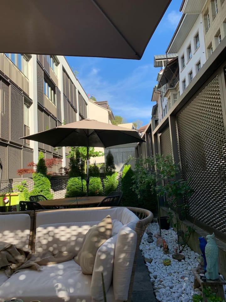 Stilvolle Stadtresidenz Mit Garten & Schlossblick - Aarau