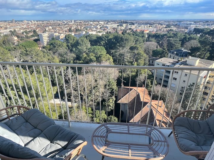 Grand Appartement Avec Vue Spectaculaire - Montpellier