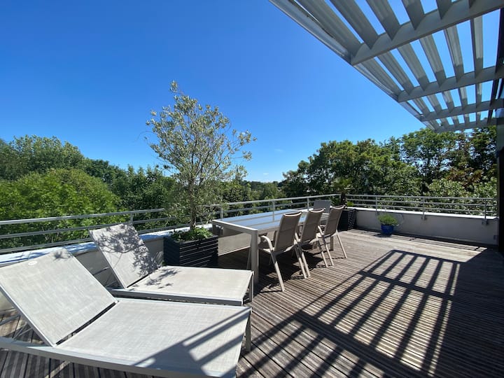 Penthouse 96m² + Terrasse 60m² – 3 Ch – Parking - Lambersart