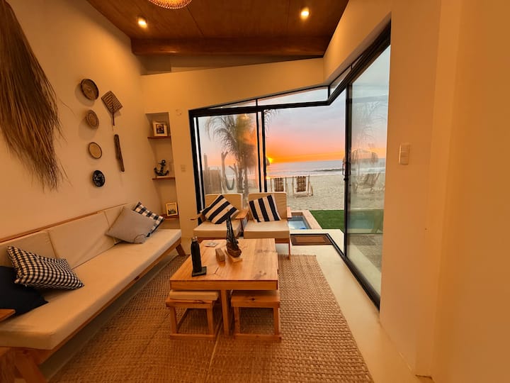 Bungalow Frente Al Mar | Piscina Privada - Peru