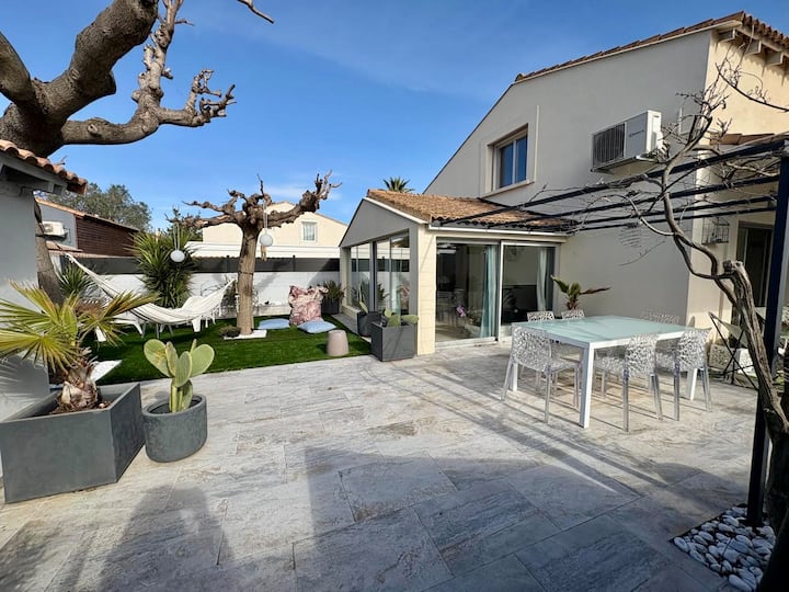 Villa Lumineuse Avec Clim, Jardin/face A Létang - Palavas-les-Flots