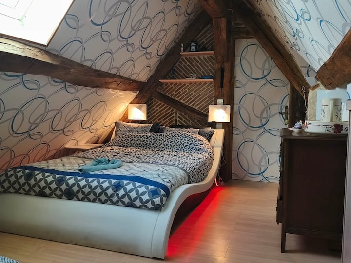 Chambre Bleuet – Chambre Cosy Avec Jacuzzi - Chenonceaux