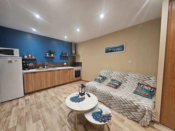 Studio Moderne: Rez De Chaussée/wifi/tv/parking - Salses-le-Château