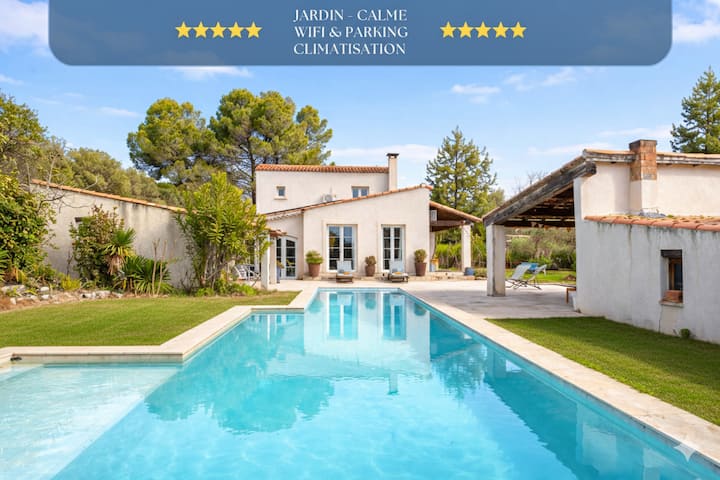 Aurenza • Piscine • Jardin• Clim • Vue Campagne - Éguilles