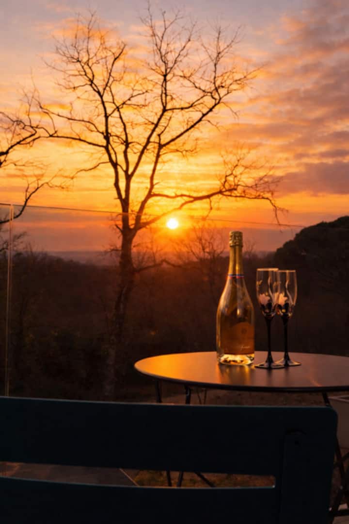 Sunset Assuré Pour Cette Chambre En Forêt- - Latresne
