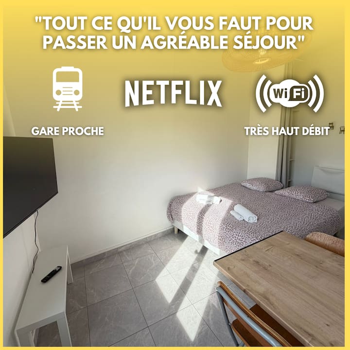 Studio *Le Soleil* Cosy - Centre Vénissieux - Vénissieux