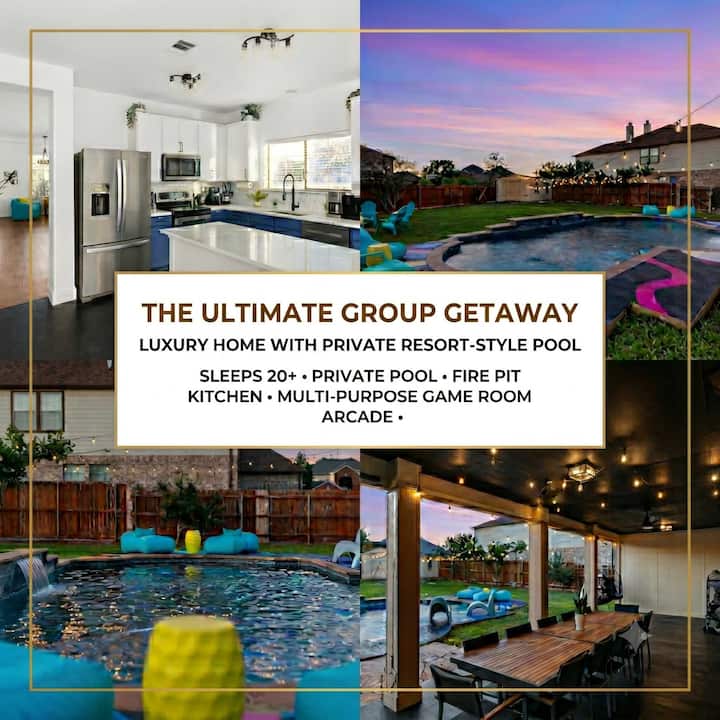 Grand 6br 3ba Pool Escape Round Rock - Pflugerville, TX