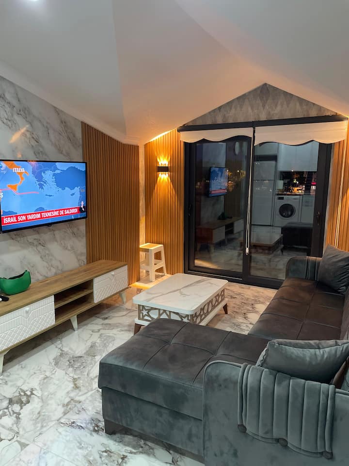 Comfortable 1+1 Fully Furnished With Pool In Side - Side