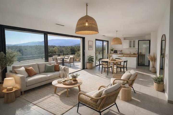Appartement Climatisé Avec Piscine Et Sublime Vue - Lecci