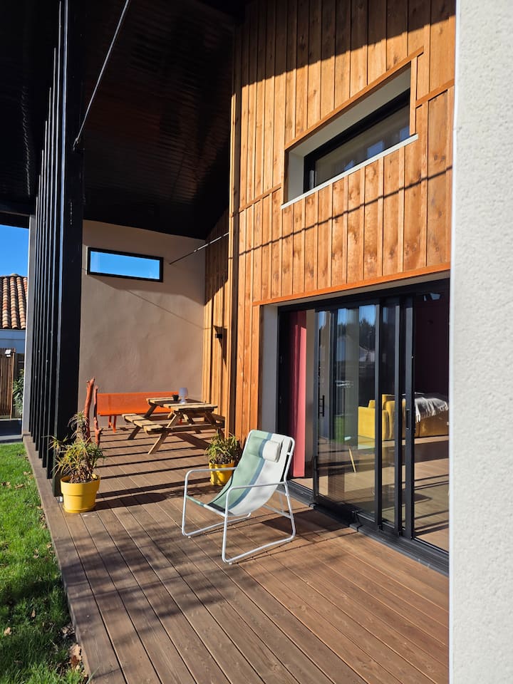 Villa, Spa, Terre Et Mer,3 éToiles
3 Chambres - Saint-Girons Plage