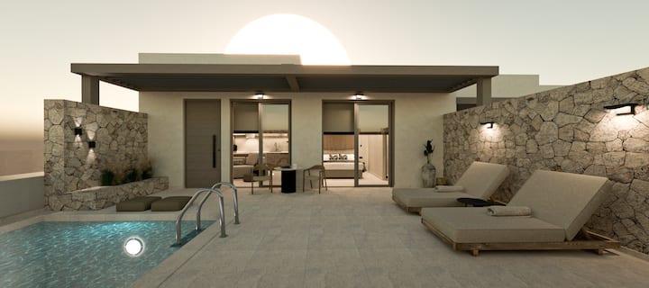 Superior One Bedroom Suite With Private Pool - Plakias