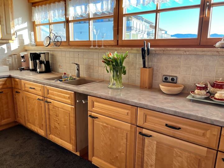 Alpenglühen – Ferienwohnung Mit Panoramablick - Roßhaupten