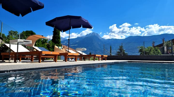 Mena Family Apartment Panorama - Großer Balkon - Tirolo