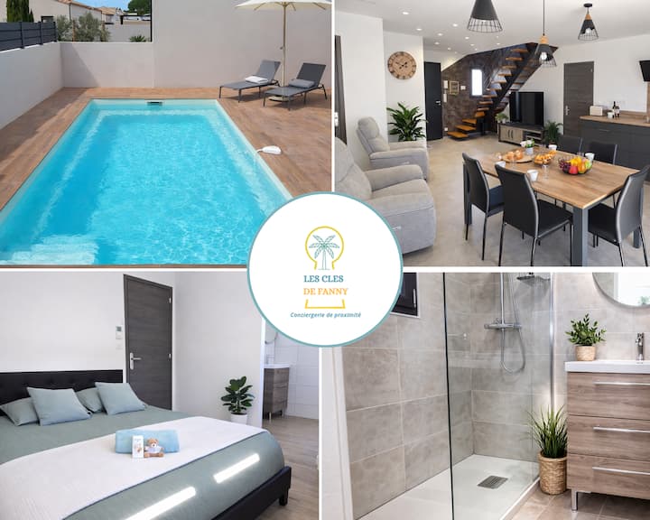 Villa Serena - 4 Ch Piscine Proche Mer - Sérignan