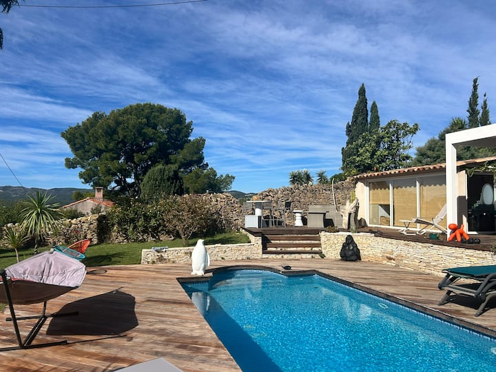 Chambres Vue Mer Dans Villa Moderne Avec Piscine - La Ciotat