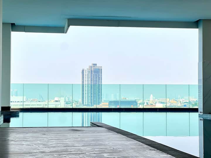 健身房泳池/Bts2分钟步行/近iconsiam/楼下711/小型超市 - Bangkok