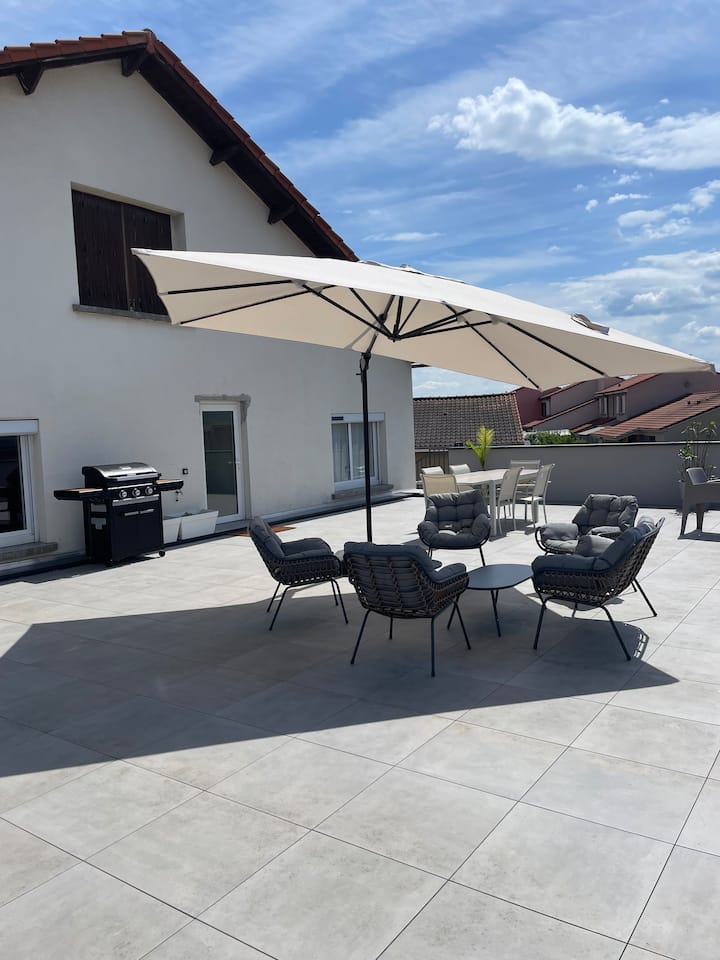 Maison 110m2 Avec Terrasse Panoramique De 115m 2 - Cournon-d'Auvergne