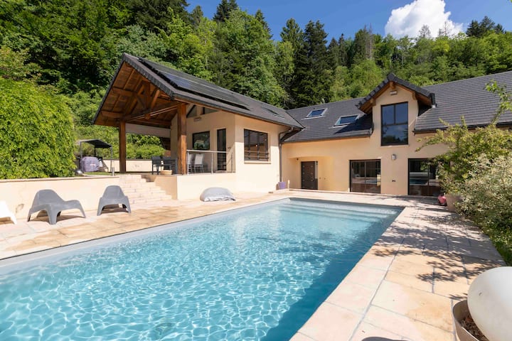 Maison Idéale Pour 10 Pers. Avec Piscine Chauffée - Lac d'Aiguebelette