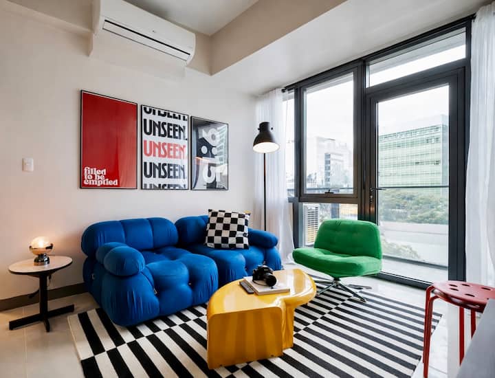 Stylish 1br,florence|near Venice& Bgc|500mbps Wifi - Taguig