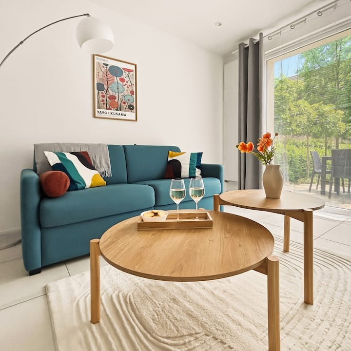 Charmant Appartement Rdc Avec Jardin Privé - Villeneuve-d'Ascq