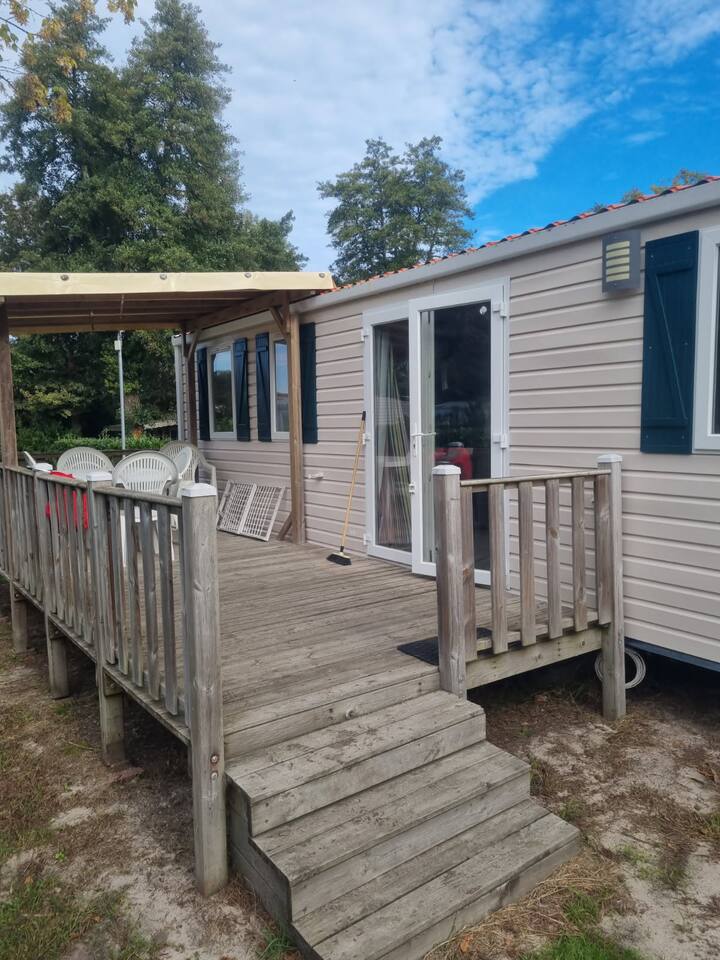 Mobilhome Pour 6 Personnes. Camping 4 éToiles - Lit-et-Mixe