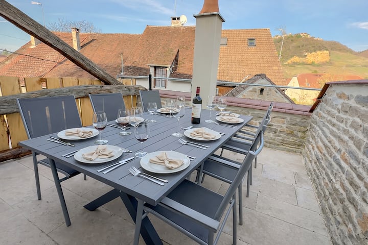 Au 20 Jaune | Gîtes Famille Pour 14 Pers - Baume-les-Messieurs