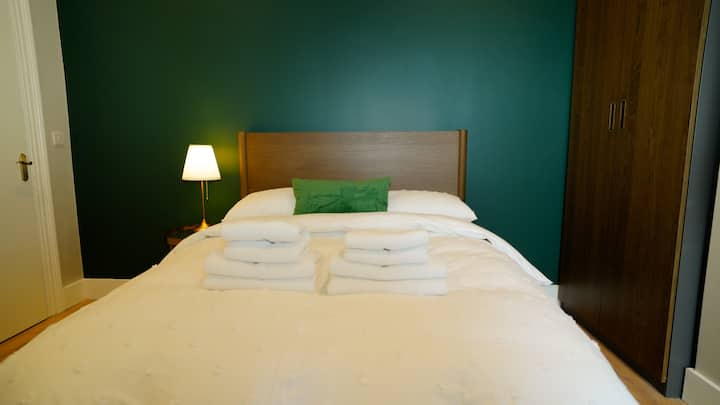 Stylish Green Double Bedroom In Dublin City Centre - Dublín
