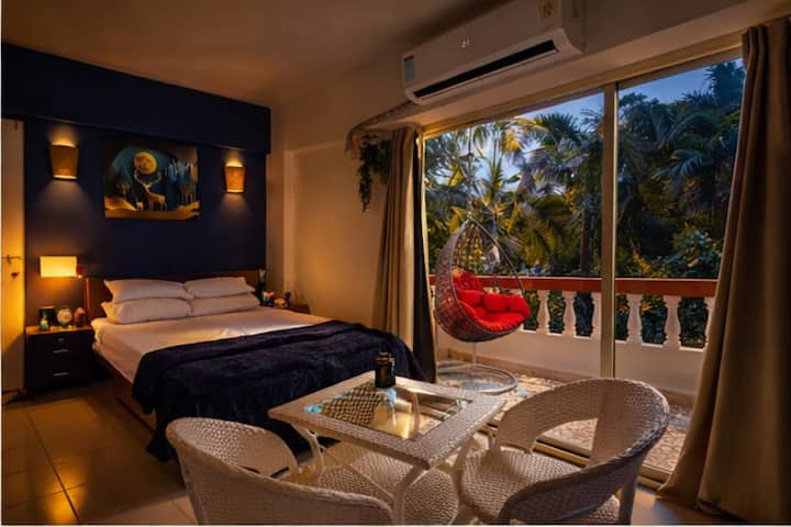 1rk|balcony Jhula|pool|self Checkin Anjuna, Arpora - Goa