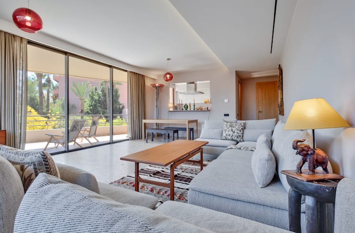 Grand Appart Design, Terrasse, Majorelle + Parking - Marrakech
